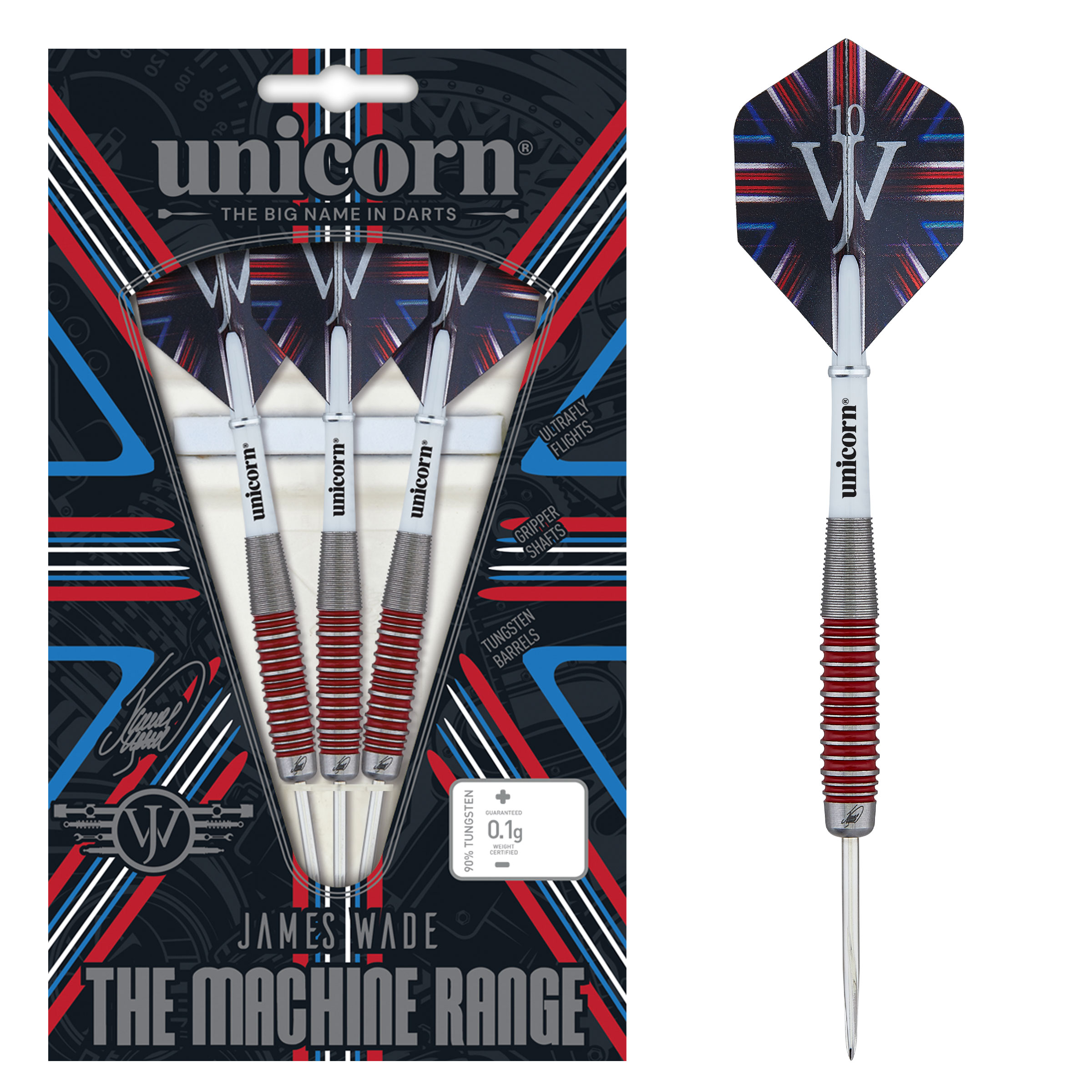 Unicorn James Wade The Machine Steel Darts | Embassy Sports B2B Shop